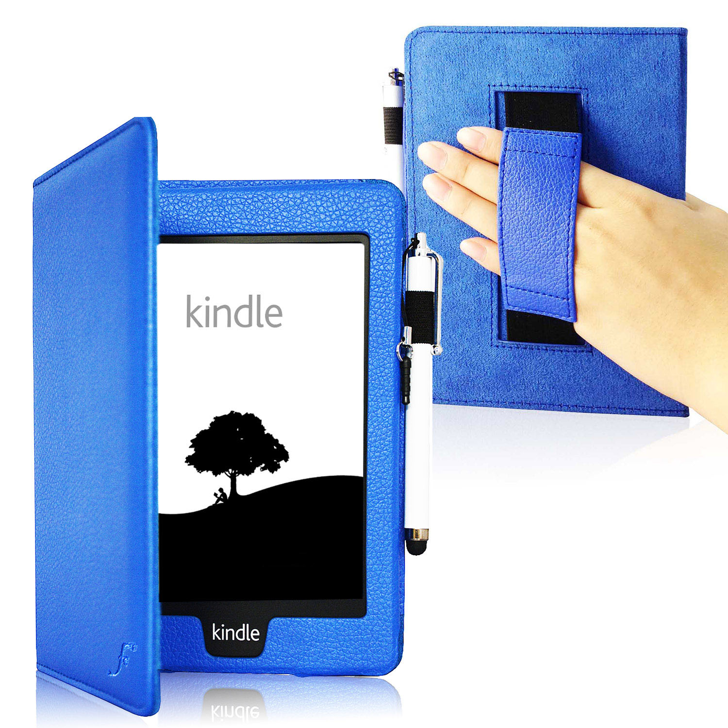 Leather Strap Smart Case Cover for Amazon Kindle Paperwhite 2015 Leather Strap Smart Case Cover for Amazon Kindle Paperwhite 2015